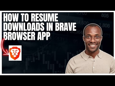 How to resume downloads in Brave browser app
