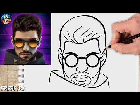 COMO DIBUJAR A DJ ALOK DE FREE FIRE FF FÁCIL PASO A PASO dibujos