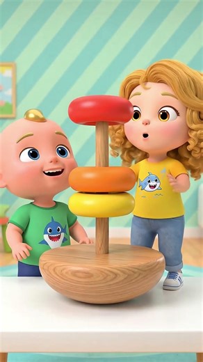 The Color Stacking Game That Gets Every Kid Hooked 🎨 | kid Tv #learning #shorts