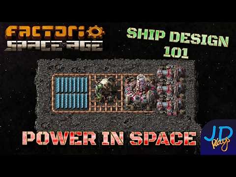 Ship Design 101: Power in Space ⚙️ Factorio Space Age 🏭 Tutorial, Walkthrough