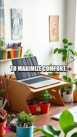 DIY Laptop Stand from Recycled Shoe Boxes