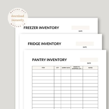 Kitchen Inventory Tracker | Pantry, Fridge & Freezer
