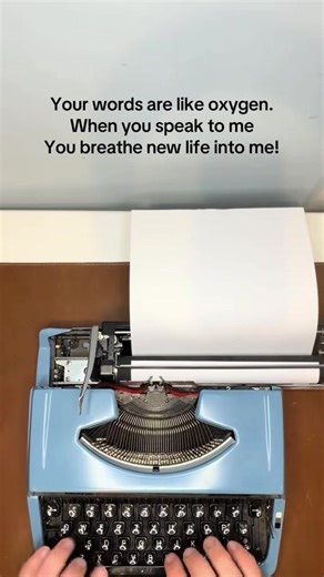 You breath new life into me! #romance #lovepoetry #poetrytok #love #typewriterpoetry