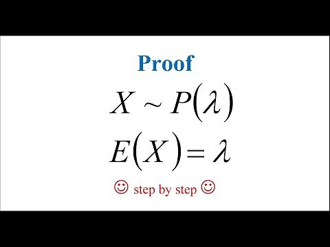 Proof of the mean of Poisson distribution