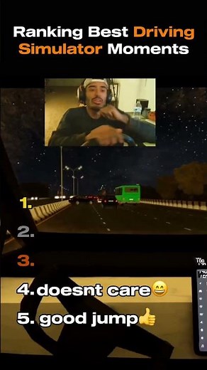 Ranking Best Driving Simulator Moments