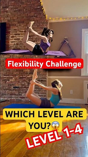 Flexibility Challenge - 4 LEVELS of Backbend😳 Can YOU Do 4? #flexibility #stretching #yoga #shorts