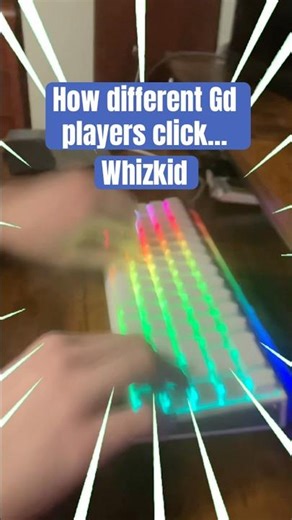 HOW different GEOMETRY DASH players click their keyboards ⌨️ #geometrydash