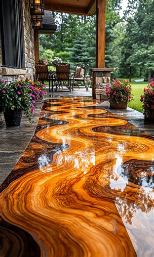 5.7K views · 185 reactions | This Epoxy Trick is Taking Patios to the Next Level  | Log Homes | Facebook