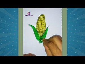 🌽 How to Draw Corn Step by Step for Beginners