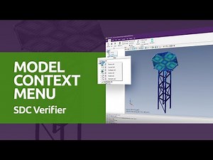 Navigating the Model Context Menu in SDC Verifier