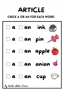 4.9K views · 45 reactions | Practice Reading - Worksheets on Articles #worksheetsforkids #articles #LessonPresentation #learningresources | Teacher Sheila's Corner | Facebook