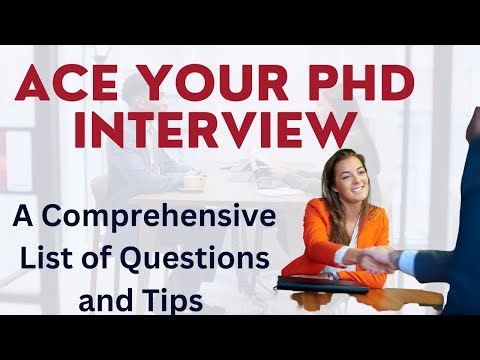 The Top PhD Interview Questions and How to Answer Them Like a Pro