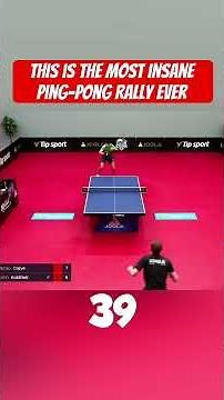 This is the most insane ping-pong rally ever