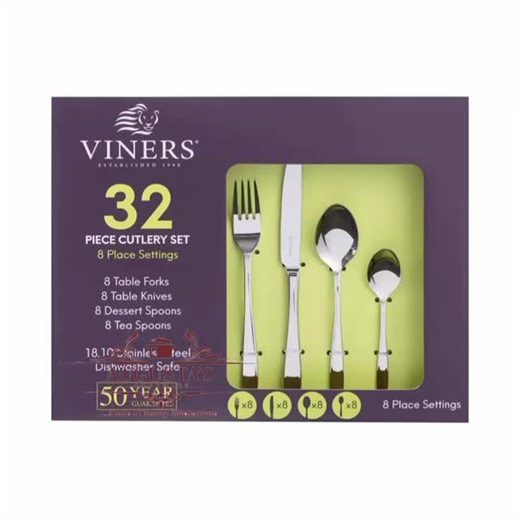 LUXURY KITCHEN APPLIANCES | ‎VINERS 32PCS CUTLERY SET ‎Available in store... ‎N148,750 ‎ ‎CLASSIC CUTLERY | This flatware cutlery set is enviably stylish and based on... | Instagram