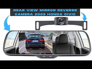 Rear view mirror reverse camera install (2009 Honda Civic)