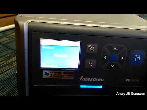 Barcode Printer Intermec PD43 Settings