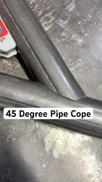 How to Cope a 45° Pipe Joint PERFECTLY