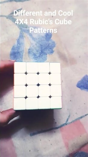 4 COOL 4X4 CUBE PATTERNS #shorts