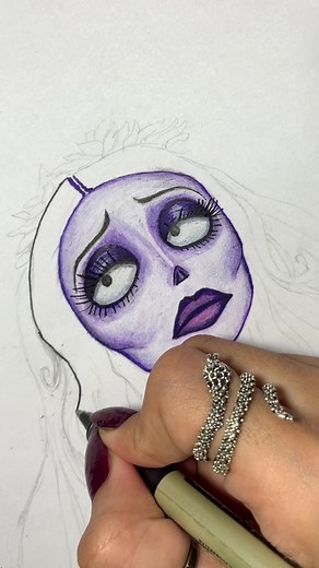 Realistic Corpse Bride Drawing Tutorial