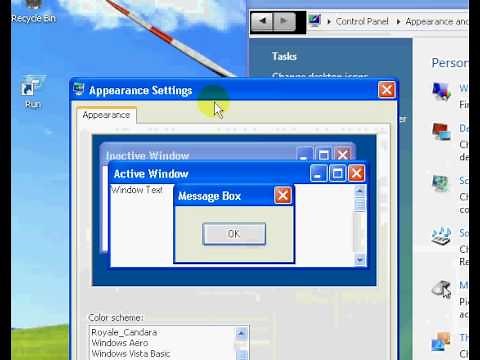 How to make Vista Look Like Windows XP WITHOUT ANY SOFTWARE