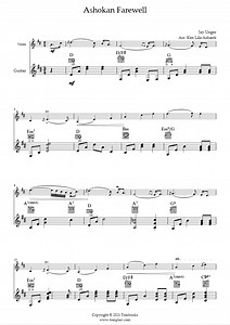 Ashokan Farewell (Jay Ungar) - Guitar Tabs and Sheet Music