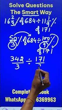 Do it THE SMART WAY 😎😎 Find Percentages using Short Tricks 👍👍 Fastest Calculation #youtubeshorts