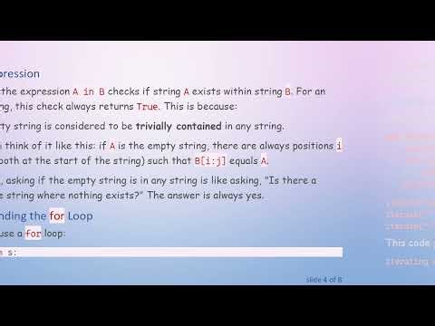 Understanding Why the for Loop Exits for an "" (Empty String) in Python