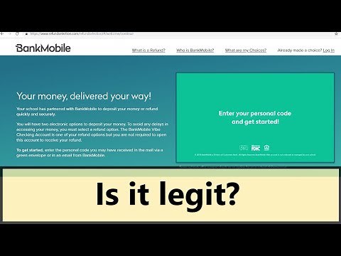 Refundselection.com and Bank Mobile Vibe - is it legit? Reviews