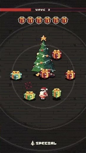 Protect the presents! #christmas #christmasgaming #rougelike #rpg #shorts