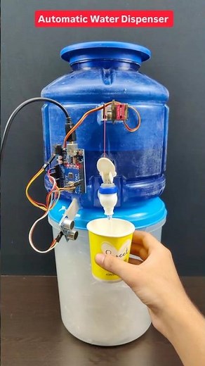 💧 Automatic Water Dispenser using Arduino | Smart Contactless Dispenser Project | DIY Automation