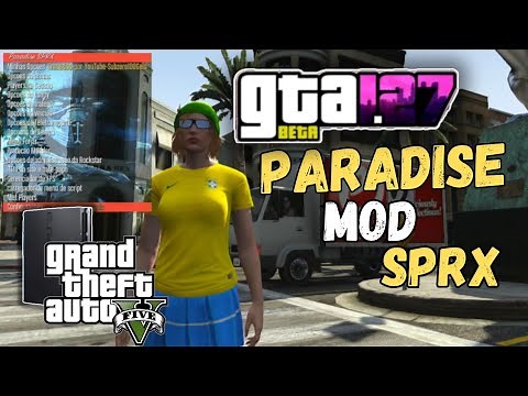 GTA 5 PS3 SERVER 1.27 MOD MENU PARADISE SPRX PKG BR