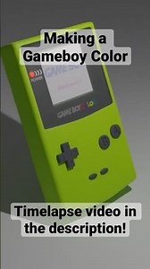 Making a Gameboy Color #shorts #blender #gameboycolor