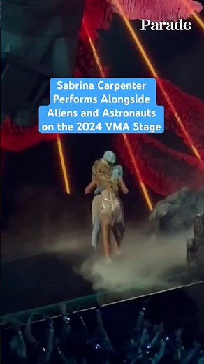 Sabrina Carpenter Performs Alongside Aliens and Astronauts on the 2024 VMA Stage
