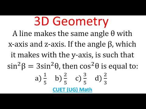 Finding cos(theta) From Angles Made By Line With x, y, & z-axes