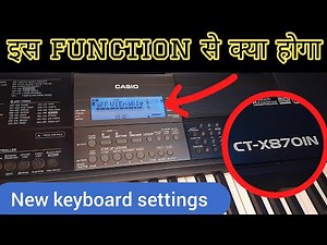 Casio CT-X870IN settings