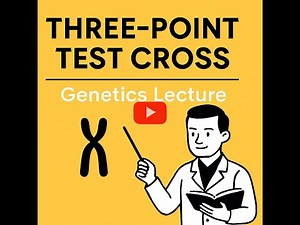Three-Point Test Cross | Genetics Lecture🎓 Subject: Genetics / Classical Genetics