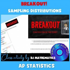 AP Statistics - Escape Room Breakout Game Sampling Distributions Review