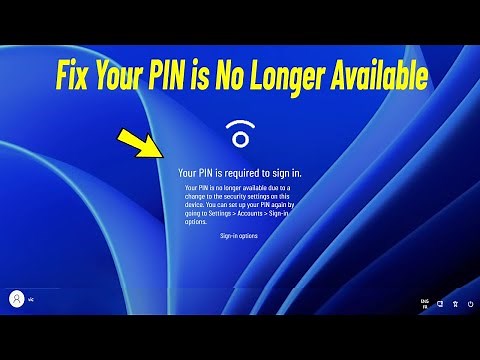 Your PIN is No Longer Available On Windows 11/10 | How To Fix your pin is no longer available (2024)