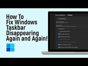 How to Fix Windows Taskbar Disappearing Again and Again [easy]