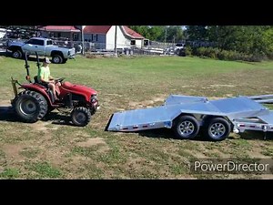 Aluma 8222 14k tilt equipment aluminum trailer review and demo