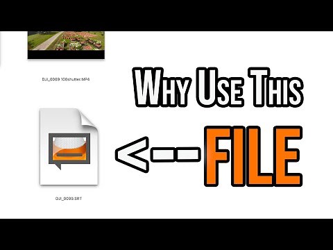 DJI SRT File | REALTIME OSD As Captions / Subtitles Tutorial