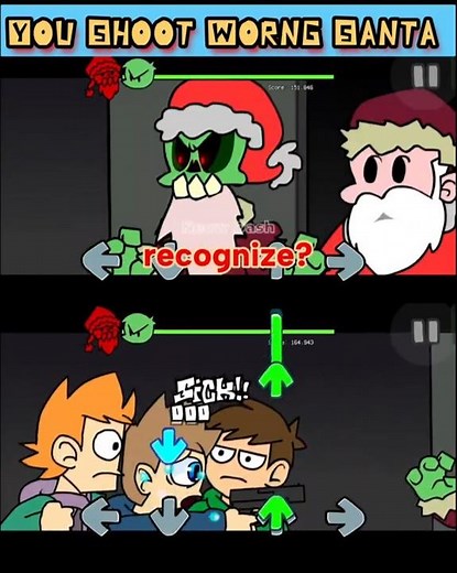 Which Santa I Shoot? - FNF Mod - FNF Animation #fridaynightfunkingame #shortsviral