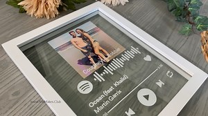 Easy Custom DIY Spotify Frame with Cricut Design Space   Free Cut File & Template! - by Megan Elizabeth