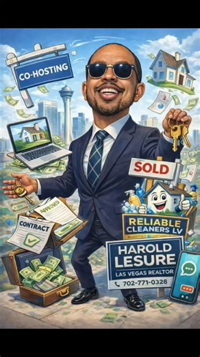 Harold Lesure jr | Las Vegas Realtor on Instagram: "POV: Your “realtor” is also your cleaning plug, and your problem solver 😎🏡 From buying the home ➡️ setting it up ➡️ keeping it guest-ready ➡️ cash-flowing smoothly… yeah, I don’t just close deals — I build systems. 🔑💼 One call. Multiple solutions. Real results. 💬 Comment “READY” if you want a real estate move that actually makes sense. 📲 DM “HOST” if you’re thinking Airbnb or short-term rentals. #LesureTheRealtor #LasVegasRealtor #MultiBu