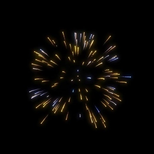 Fireworks elements for wedding party Free Alpha Channel Stock Video on Transparent Background