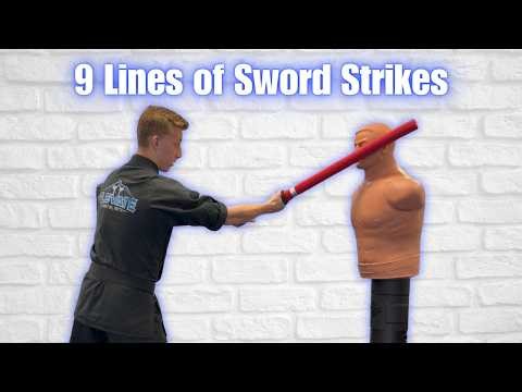 Combat Sword Sparring Tutorial: 9 Lines of Strikes