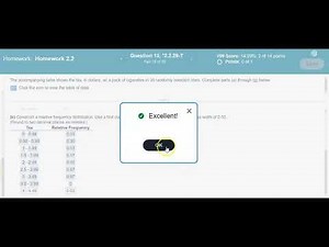Math 14 HW *2.2.29-T Construct frequency/relative frequency tables & histograms using StatCrunch