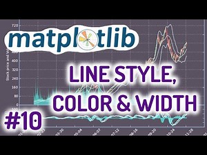 Python Matplotlib Tutorial #10 for Beginners - Line Color, Style & Width