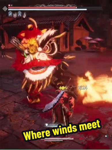 Where winds meet Boss: Leões gêmeos Part - 02 . #wherewindsmeet #foryou #gaming #fyp #gameplay