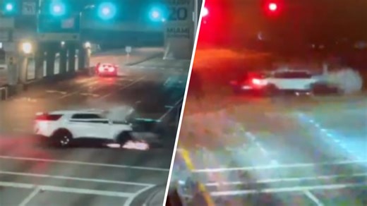 Wild video shows DUI crash that left Miami Gardens Police officer, 2 others hospitalized